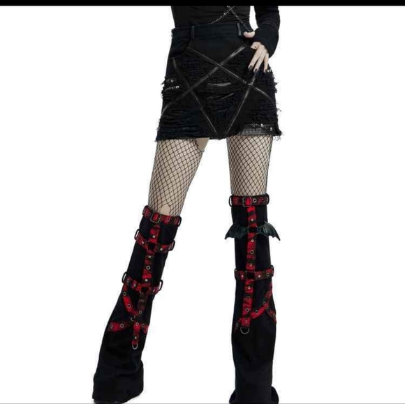 Punkrave | Skirts | Punk Rave Pentagram Denim Skirt | Poshmark